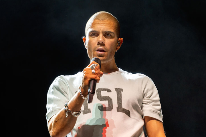 The Wanteds Max George Poses In Girlfriends Bikini